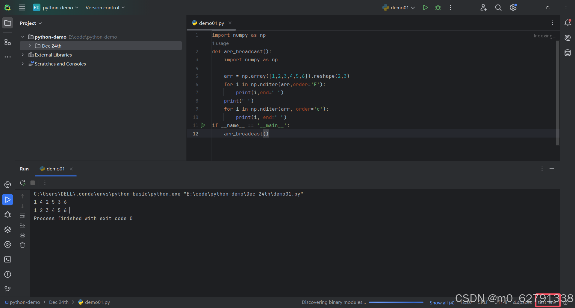 Python numpy库学习第1天_怎么激活numpy用-CSDN博客