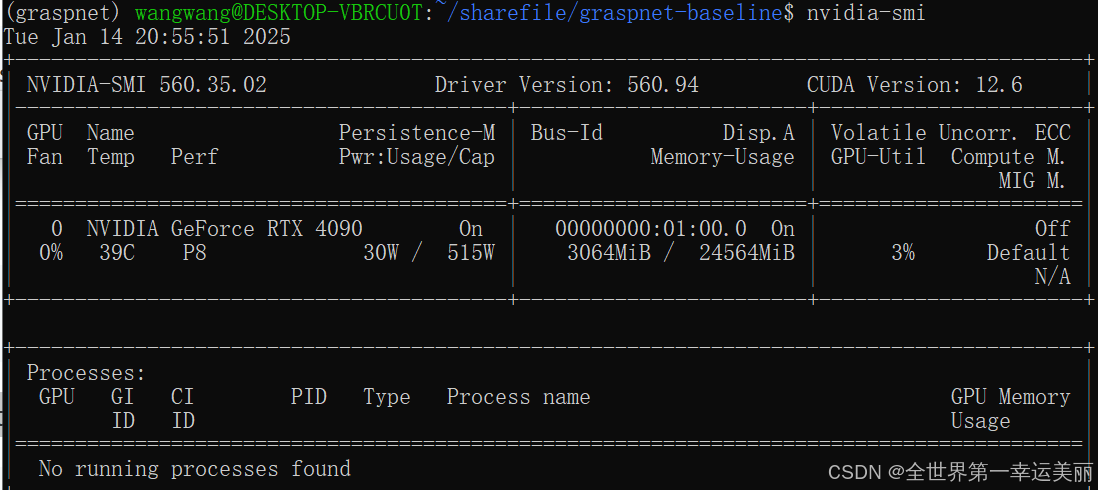 WSL2实现graspnet-baseline6D位姿抓取（一）_graspnet cuda12.6-CSDN博客