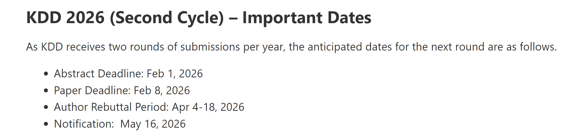 KDD 2026截止时间_kdd2026截稿时间-CSDN博客