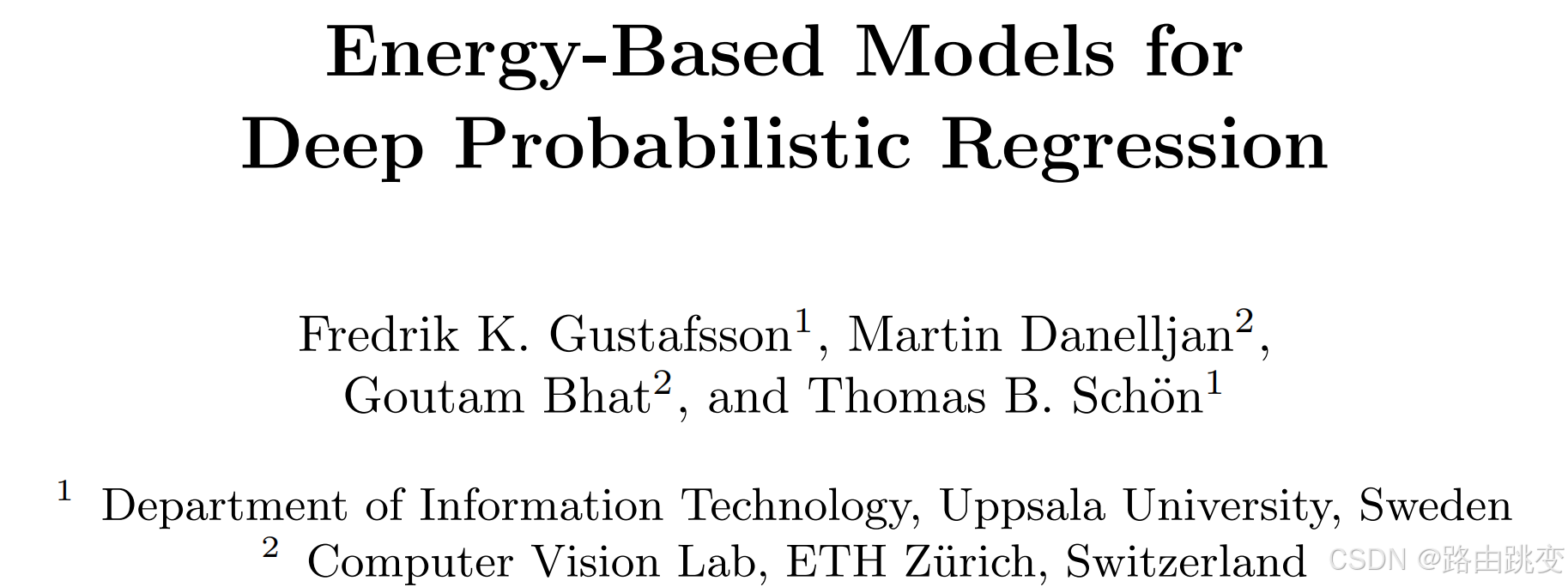 Energy-Based Models forDeep Probabilistic Regression(二)-CSDN博客