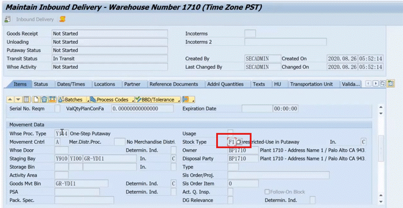 SAP EWM学习笔记之EWM里面的INBOUND DELIVERY_sap 中inbound delivery表中哪个是shipment ...
