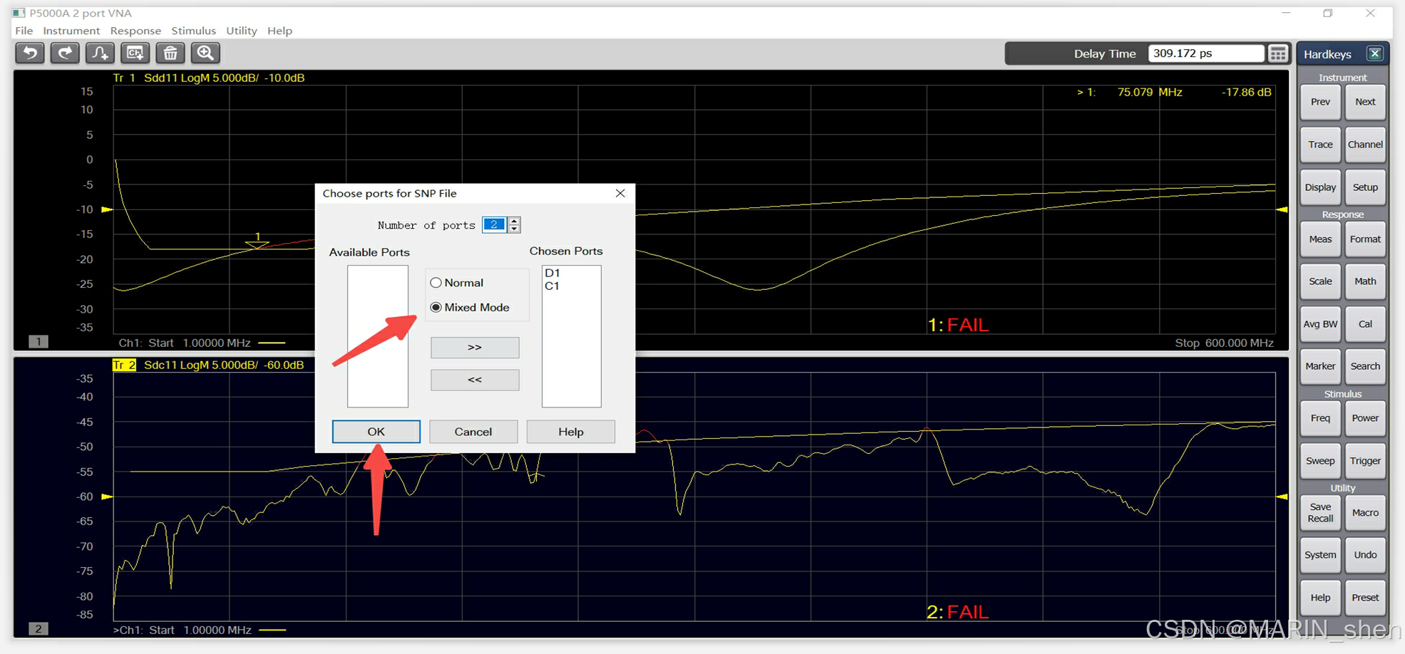 Marin说PCB之如何把P5000A网络分析仪上测量S参数的结果导入到CST仿真软件中---01_阻抗测量结果导入cst-CSDN博客