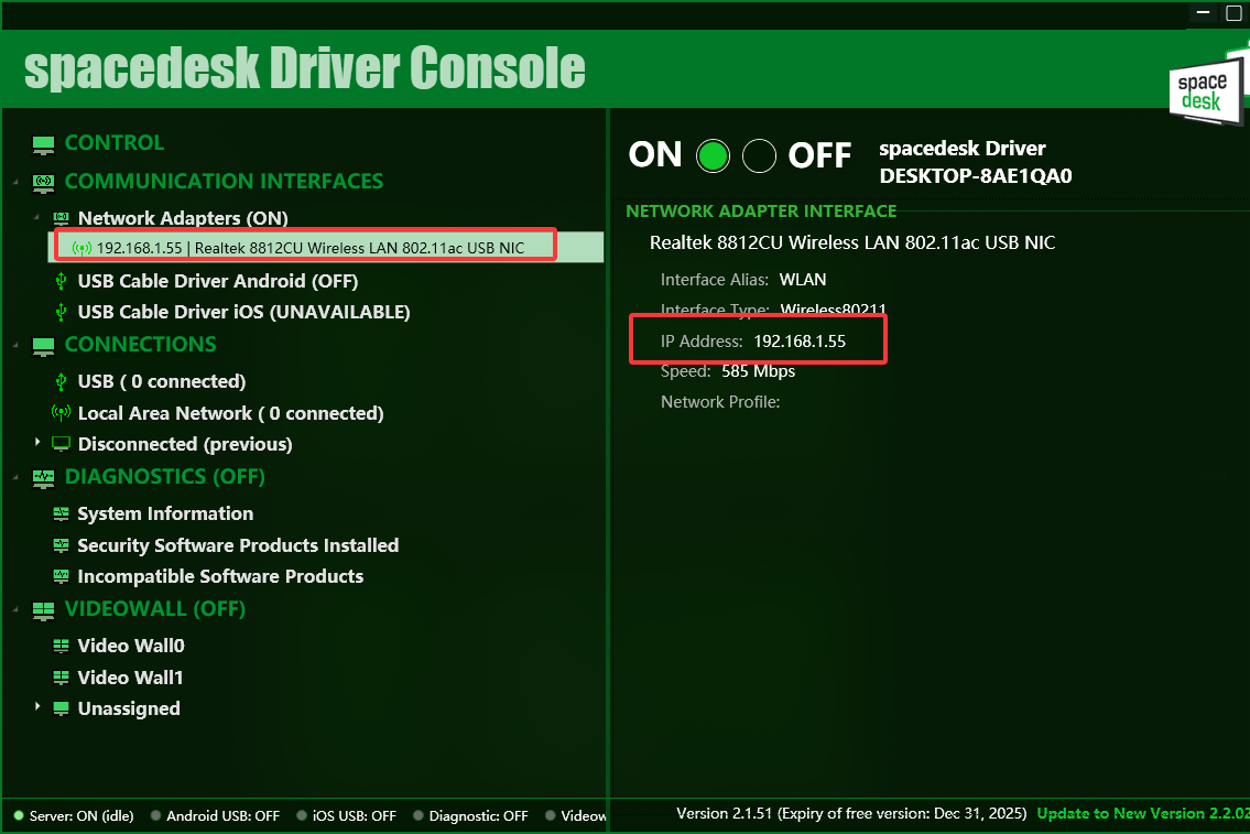 将闲置的笔记本电脑当作副屏并实现开机自动连接（无线）_spacedesk driver-CSDN博客