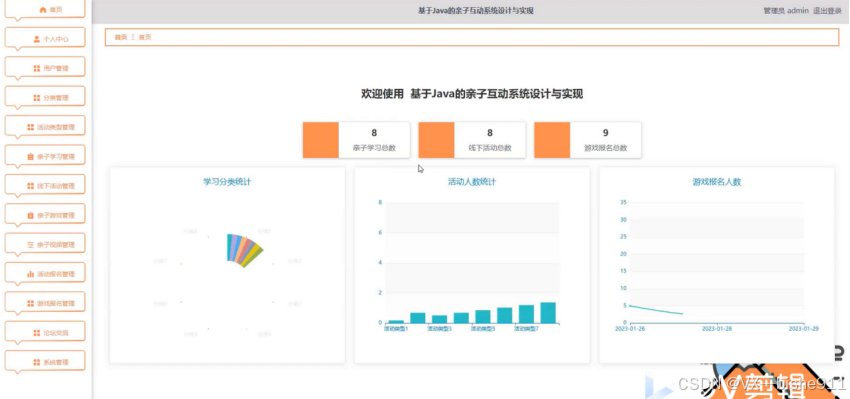 计算机毕业设计之springboot基于java的亲子互动系统设计与实现基于java的亲子报名系统设计与实现 Csdn博客