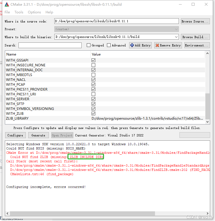 windows下CMake缺少第三方库时的指定方式_cmake缺少zlib-CSDN博客