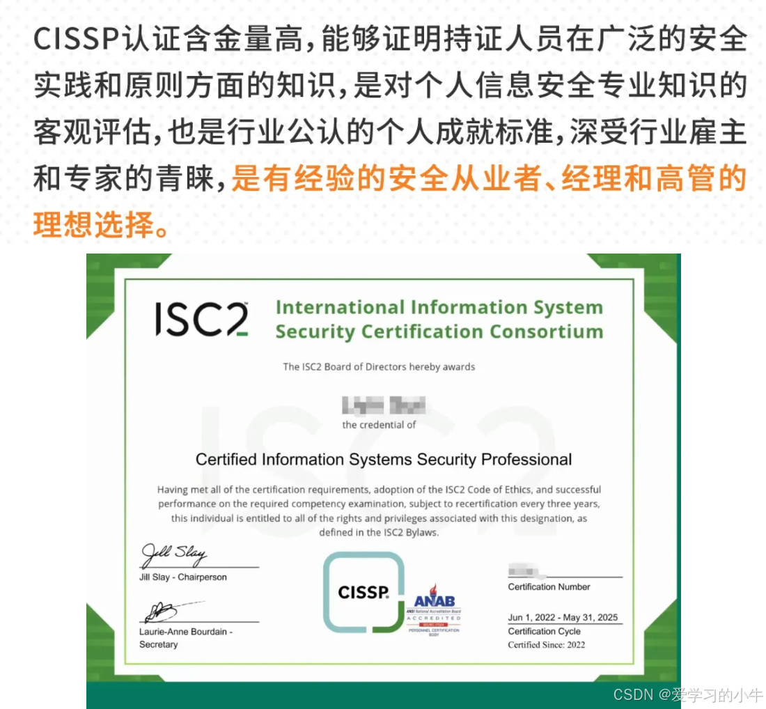 安全厂商也都在考的CISSP-CSDN博客