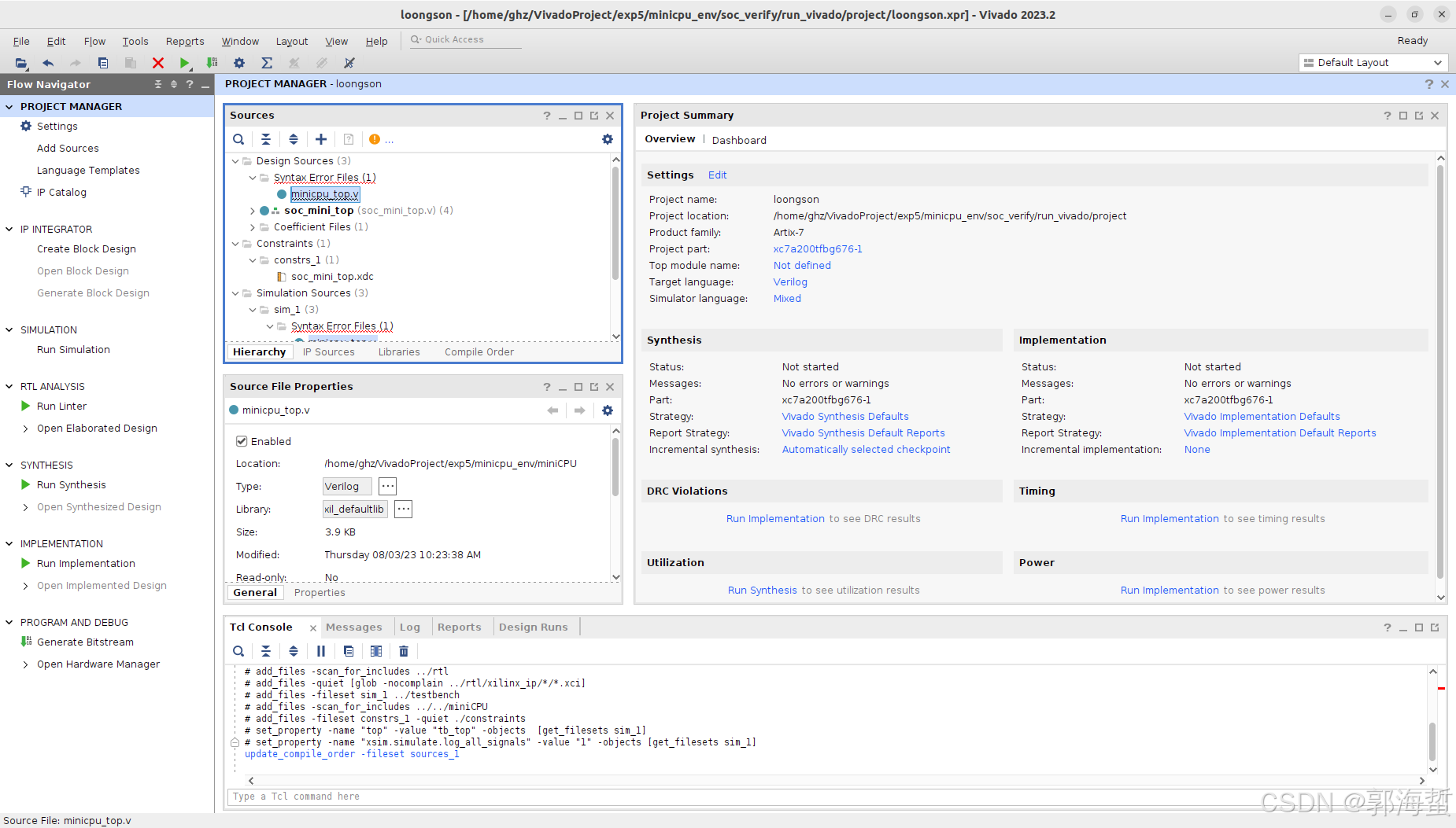 【CQUT】从零开始龙芯杯-lab5_minicpu实现斐波那契数列上板实现-CSDN博客