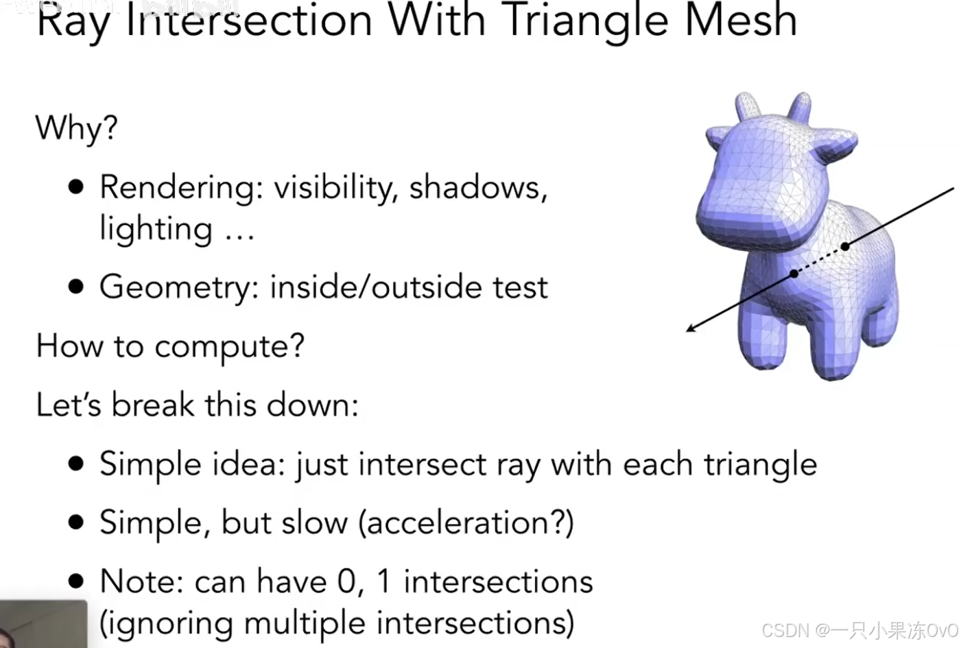 GAMES101-笔记13 Ray Tracing 1(Whitted-Style Ray Tracing)-CSDN博客