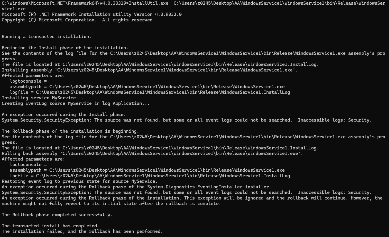 C# 服务开发笔记 ——InstallUtil.exe 工具详解与实战操作-CSDN博客