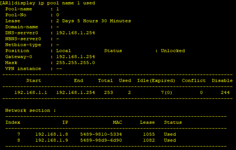 DHCP配置_dhcp server gateway-list-CSDN博客
