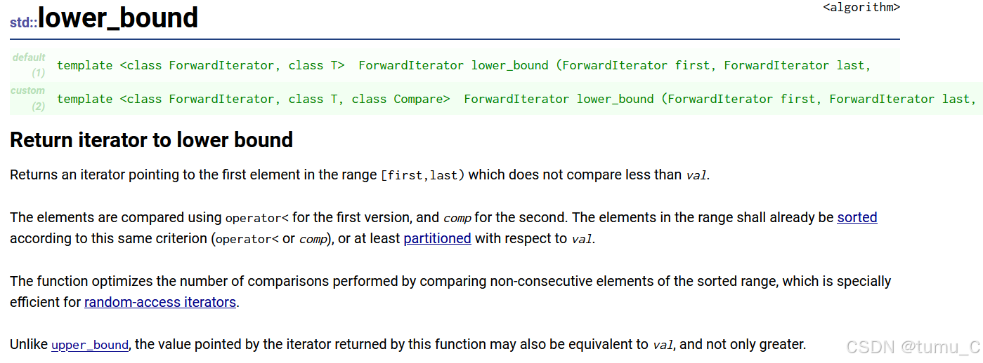 为了正常查找，std::sort如果用了排序规则，那么std::lower_bound和std::binary_search也要用这个规则，除非自己知道自己干什么_is deprecated ...