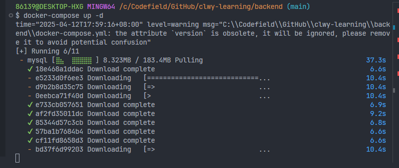 安装 Docker 并运行 MySQL_cannot start docker compose application. reason: c-CSDN博客