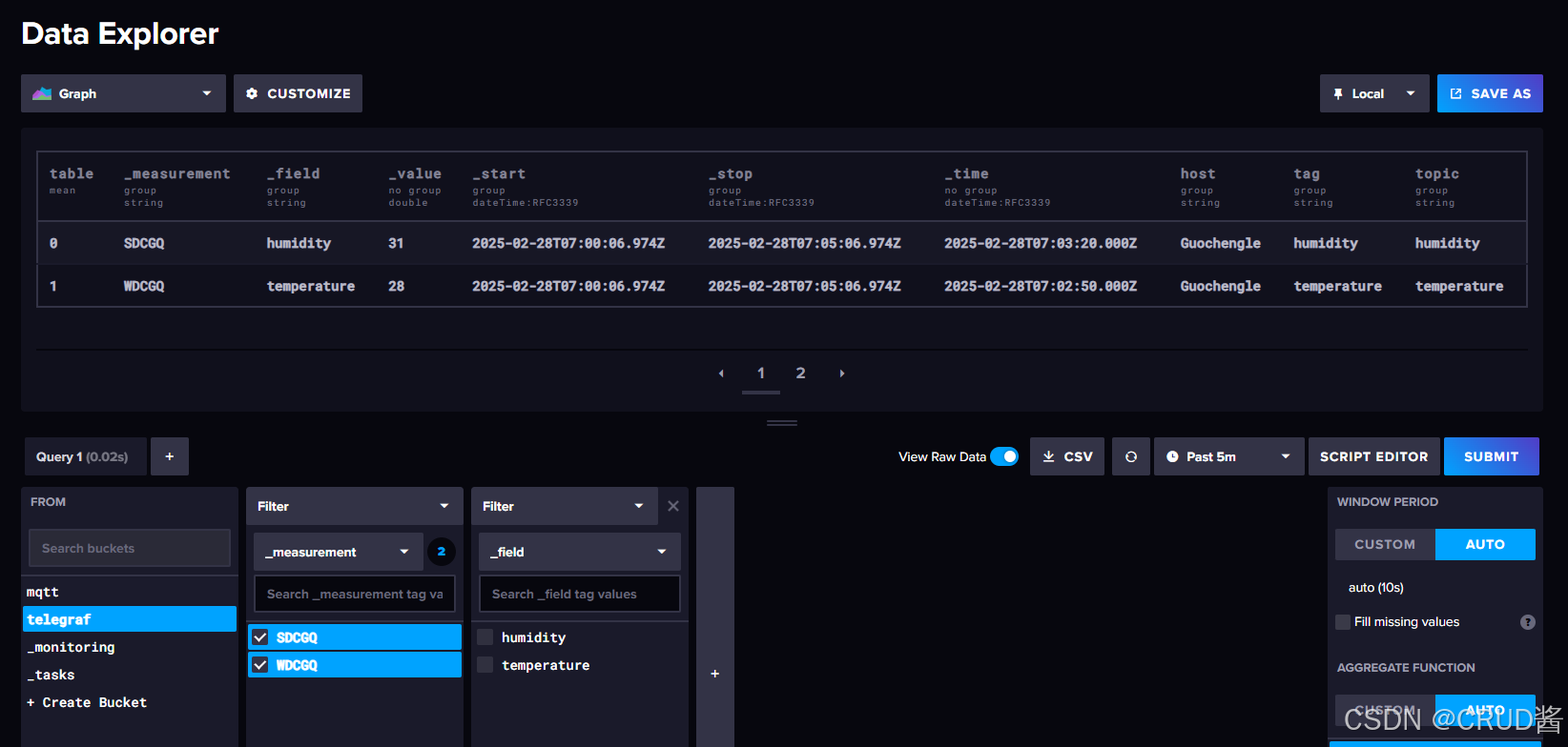 使用Telegraf采集Emqx数据注入InfluxDB_telegraf influxdb-CSDN博客