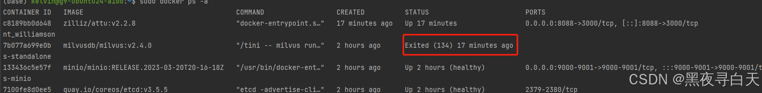 LLM之milvus的使用记录_milvusstandalone 和 milvusetcd-CSDN博客