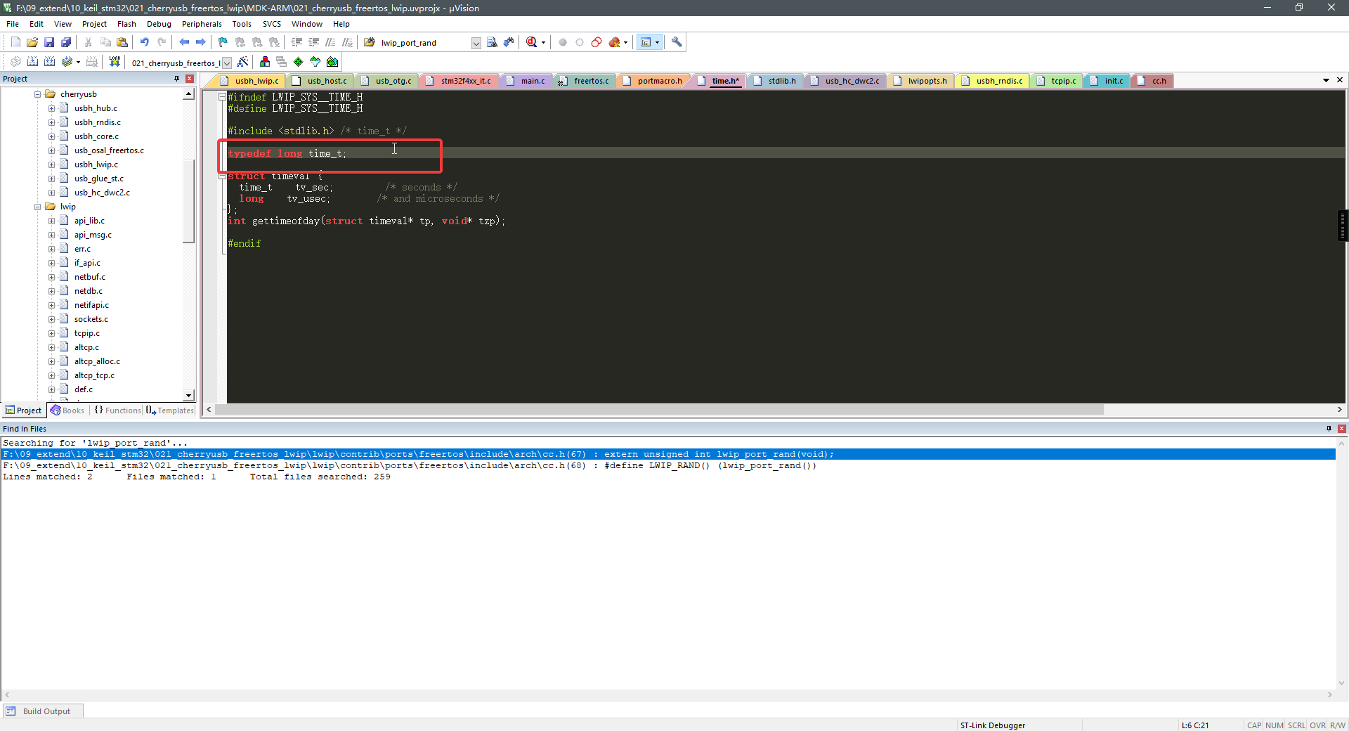 使用chrryusb+freertos+lwip配置stm32F4主机RNDIS流程记录，包含cherryusb配置和lwip配置。-CSDN博客