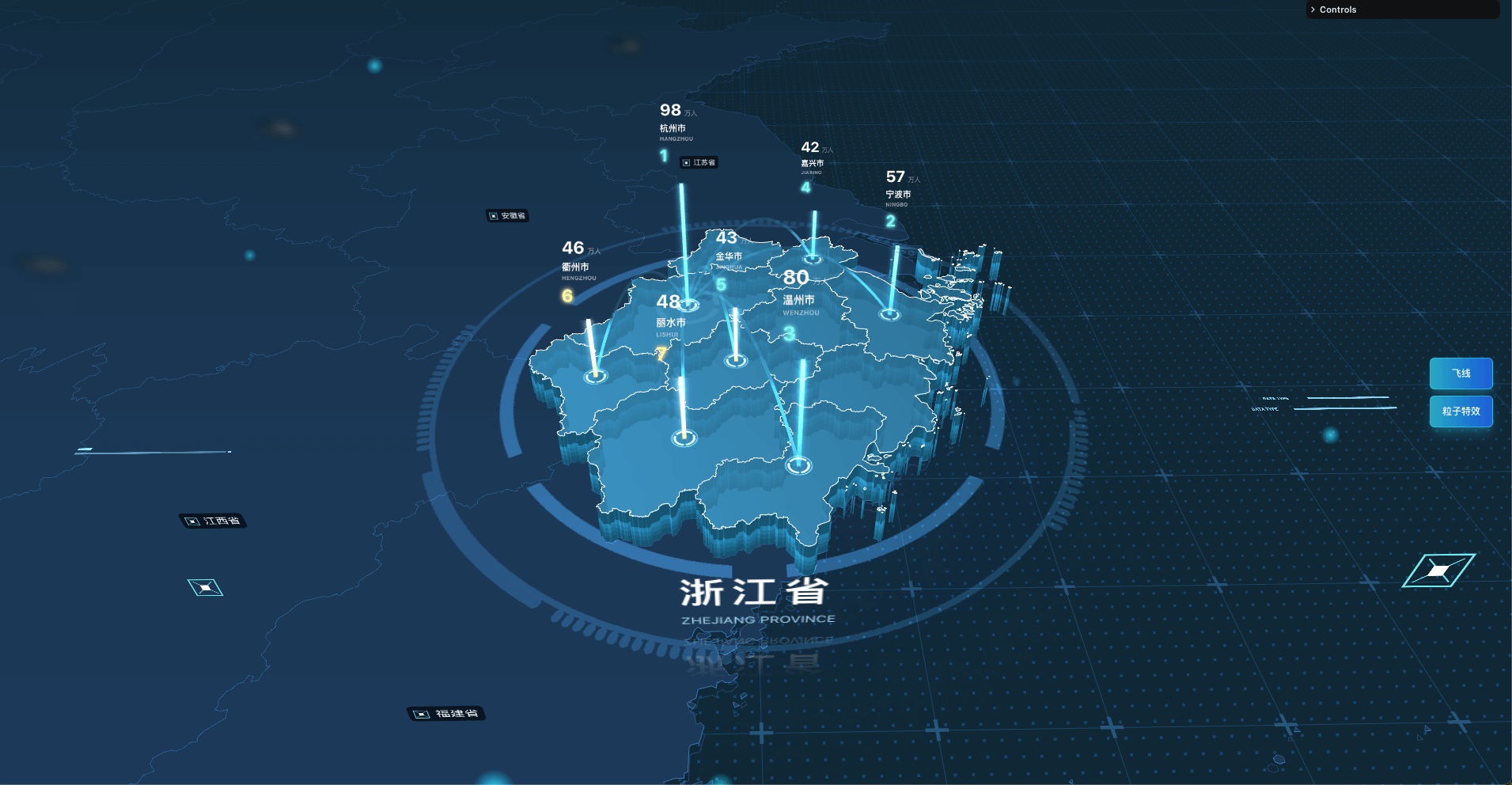Three.js实现3D地图可视化-省份_threejs 中国地图-CSDN博客