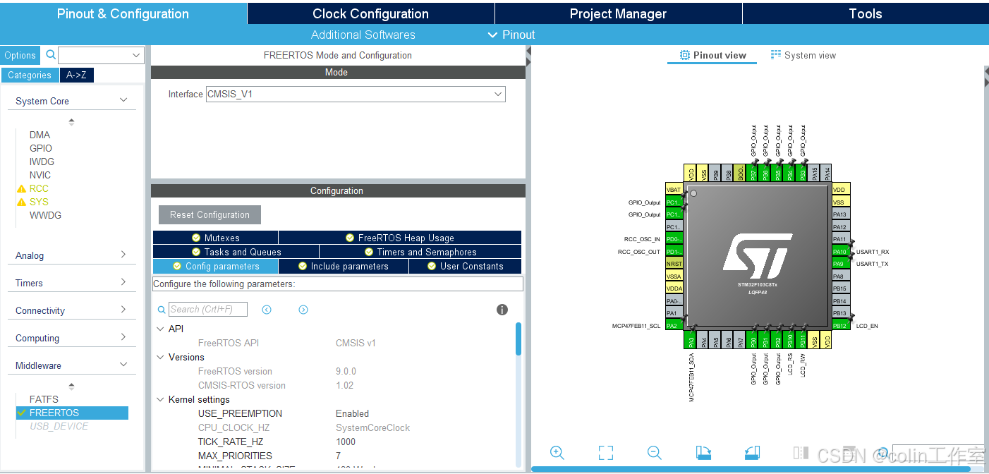基于FreeRTOS+STM32CubeMX+LCD1602+MCP47FEB11A0（I2C接口）的DAC转换器Proteus仿真_mcp4921原理图-CSDN博客