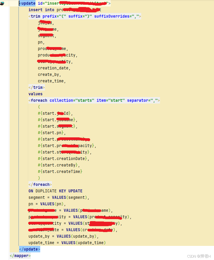 SQL报错：ibatis.type.TypeException: Could not set parameters for mapping: ParameterMapping{property ...