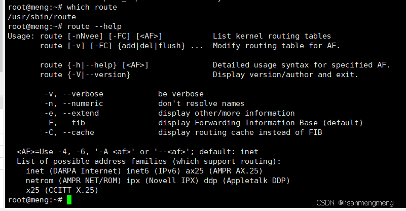 route 命令介绍和使用案例_route命令查看路由表-CSDN博客