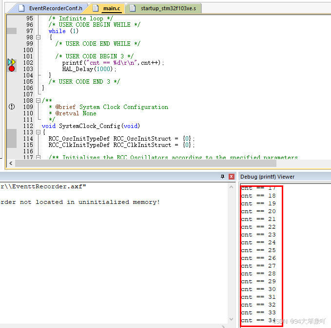 STM32调试EventtRecorder(stlink)_event recorder stlink-CSDN博客