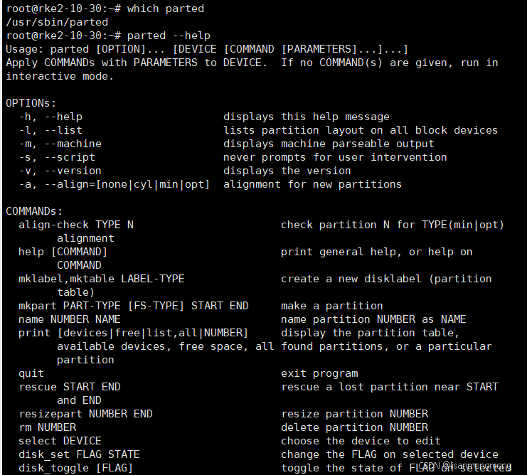 parted 命令介绍和使用案例_parted -l-CSDN博客