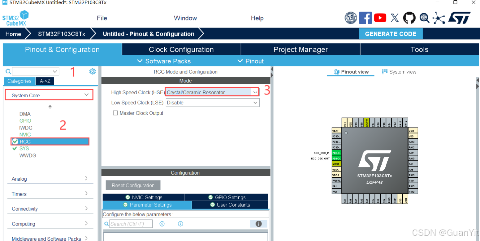 基于HAL库的stm32f103c8t6 串口通信实验_stm32f103c8t6 hal库教程-CSDN博客