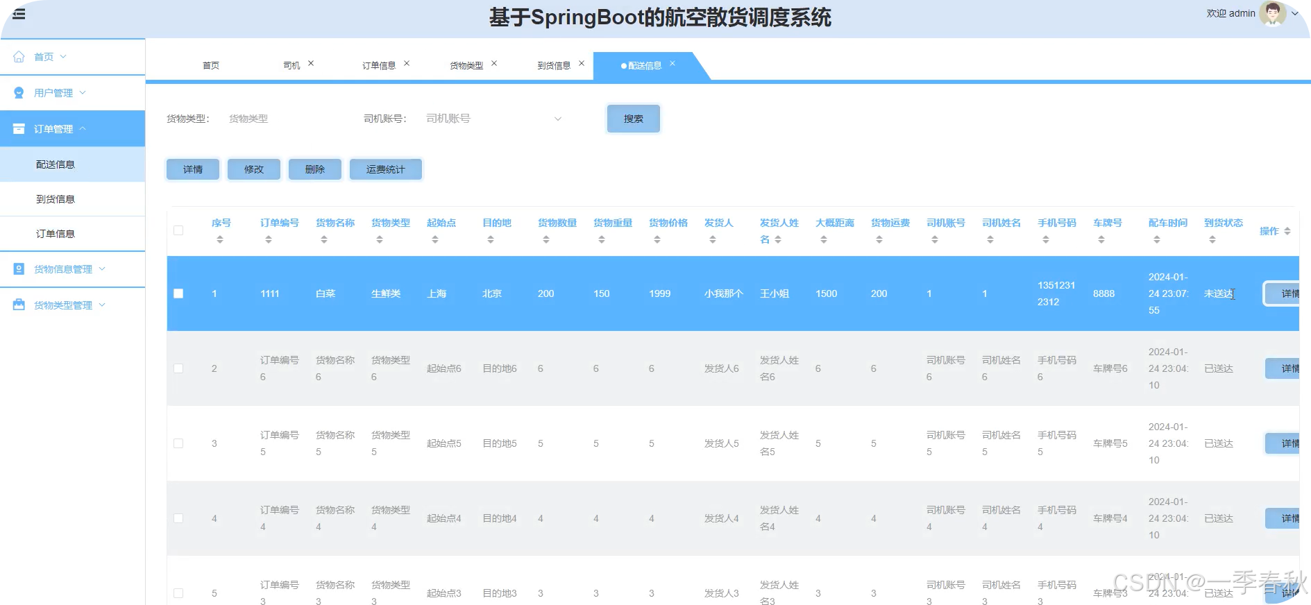 基于springbootvue航空散货调度系统的设计与实现 Csdn博客