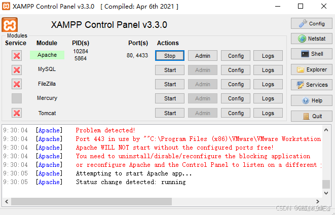 XAMPP的启动_xampp怎么启动-CSDN博客