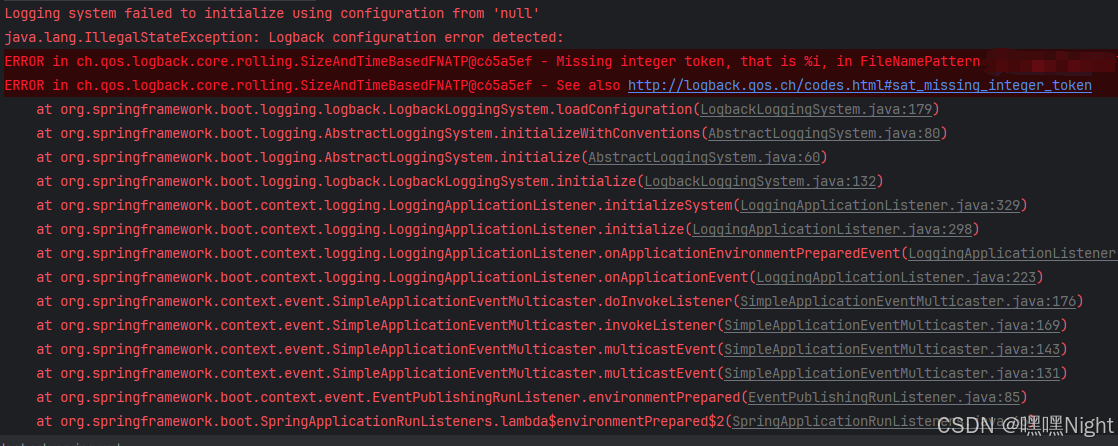 配置logback-spring.xml：Missing integer token, that is %i, in FileNamePattern-CSDN博客