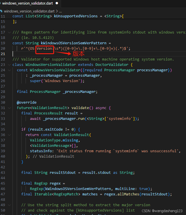 Flutter doctor: Windows Version (Unable to confirm if installed Windows version is 10 or greater ...
