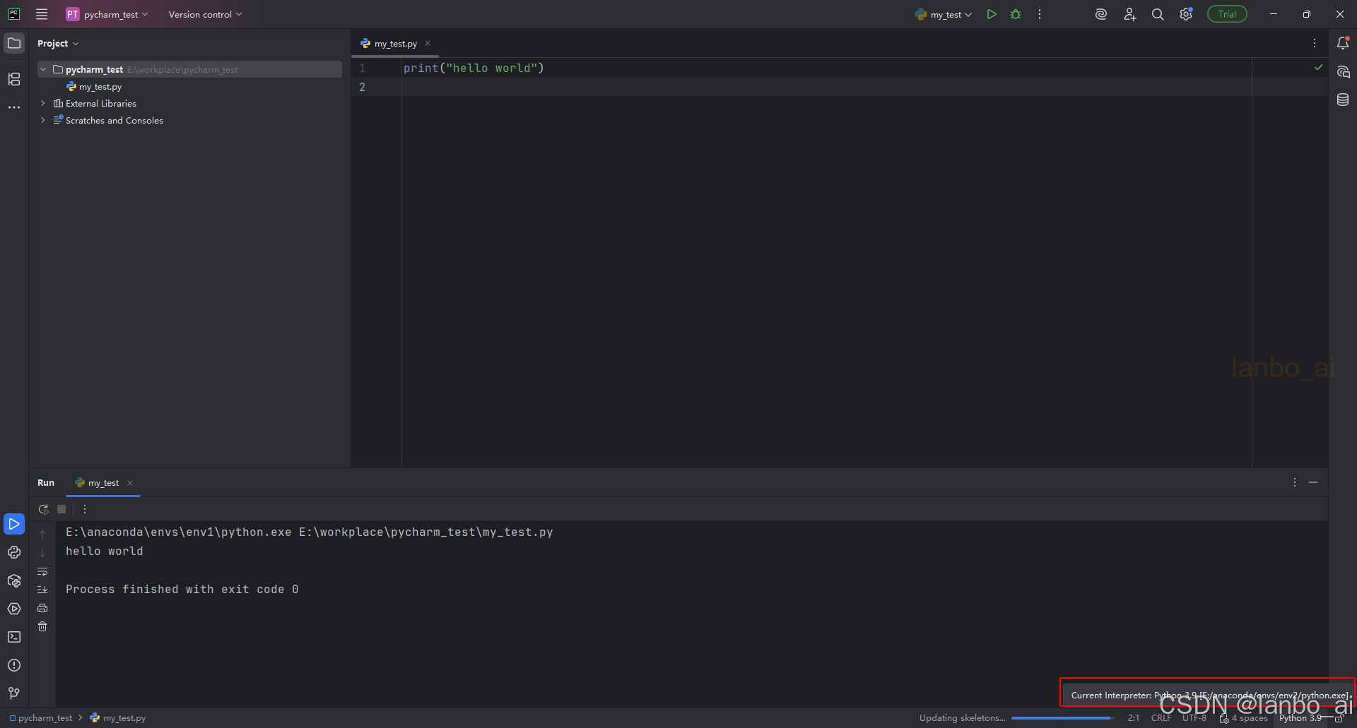 超详细的pycharm+anaconda搭建python虚拟环境（无需单独下载安装python）_pycharm anaconda环境搭建-CSDN博客