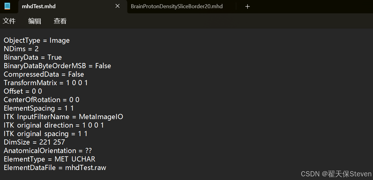 ITK-读取/写入mhd图像_itk 读mhd文件-CSDN博客