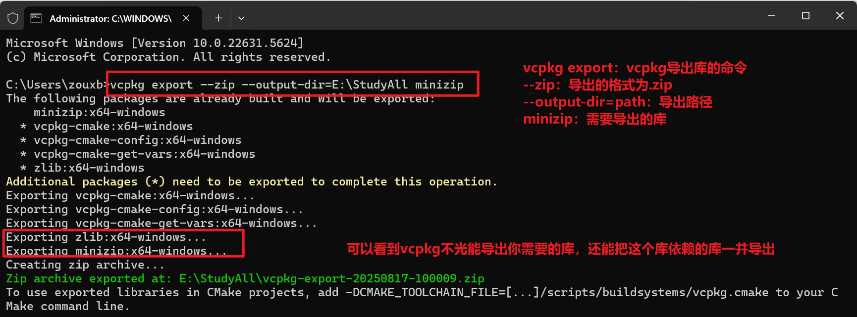 Vcpkg打包输出库，并配置VS项目环境_vcpkg 打包本地库-CSDN博客