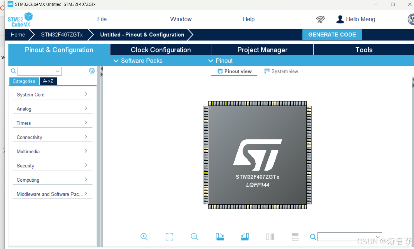 STM32CubeMX安装及工程创建_普中科技麒麟f407-CSDN博客