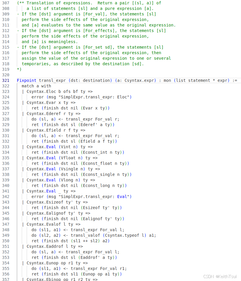 CompCert 之 SimplExpr.transl_stmt 与 SimpExpr.transl_expr-CSDN博客