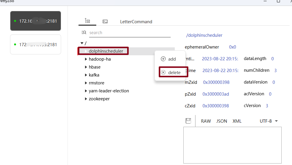 dolphinscheduler啓動失敗：Caused by: org.apache.dolphinscheduler.registry.api.RegistryException ...