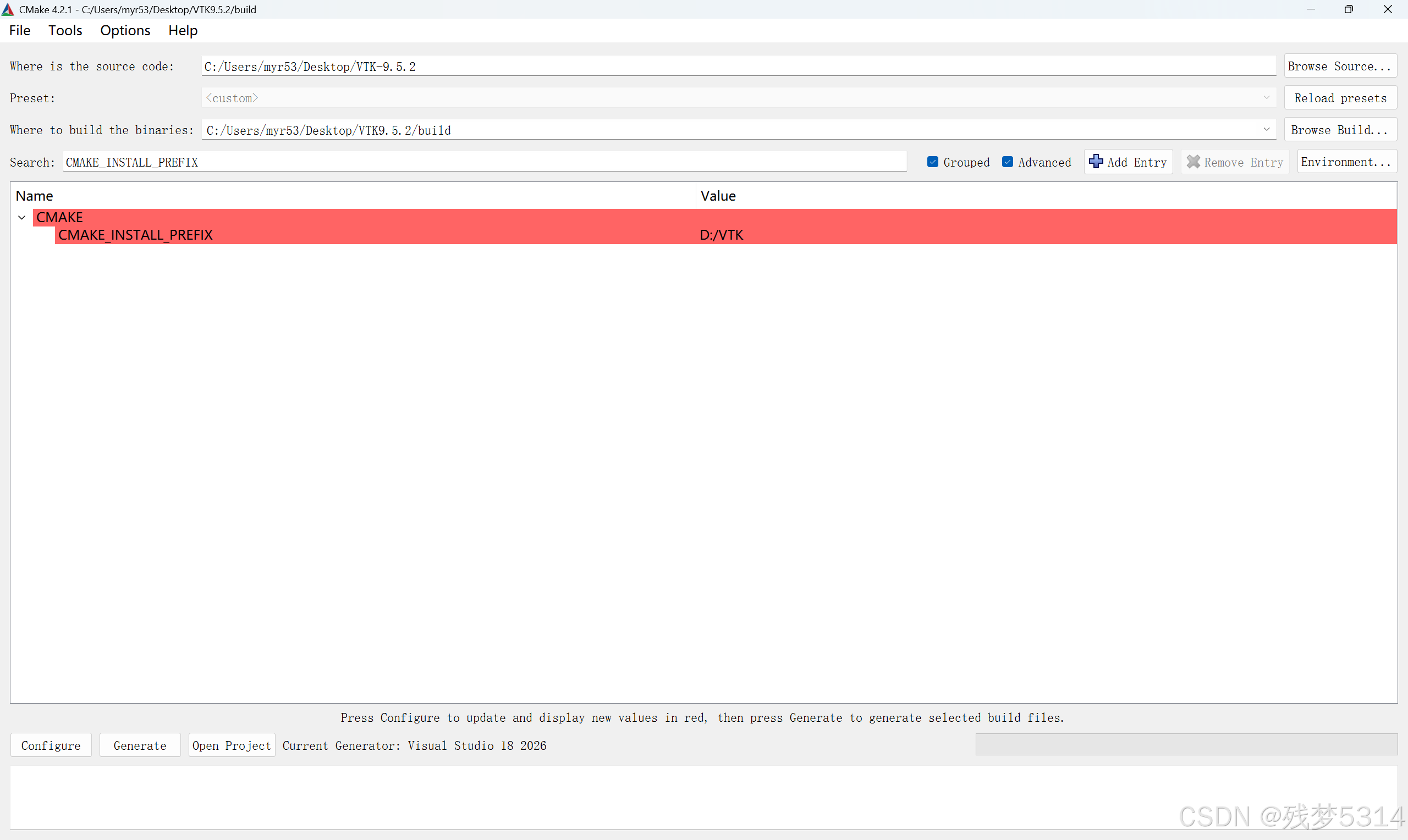VS2026+QT6.10.1编译VTK9.5.2_qt vs2026-CSDN博客