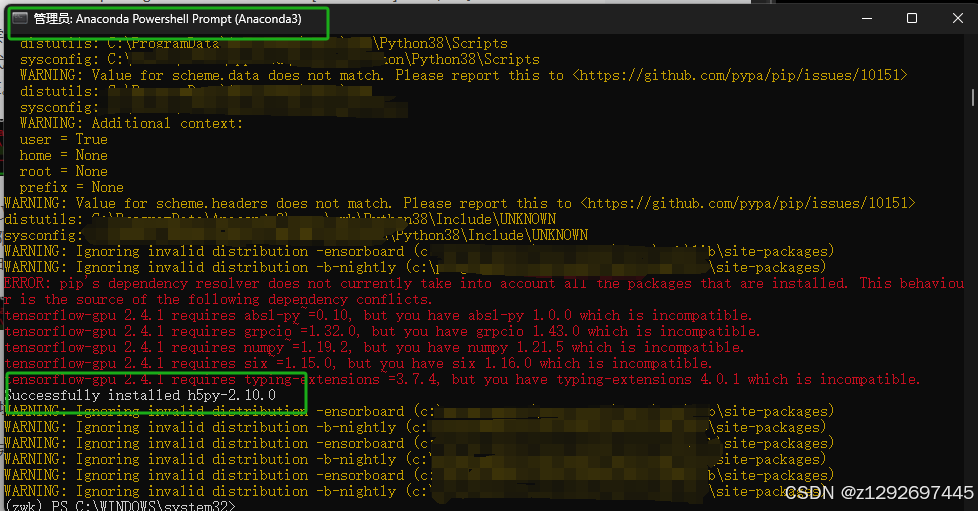 python 环境管理小tips_anaconda里报numpy is not available-CSDN博客