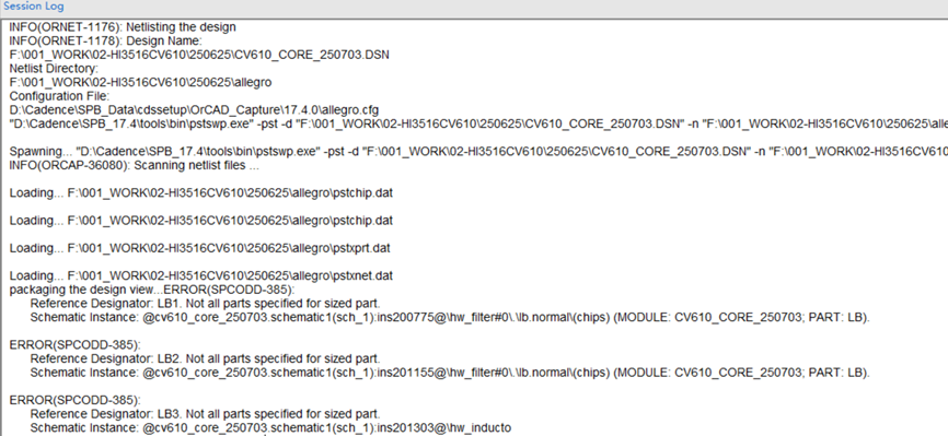 ORCAD报错-ERROR(SPCODD-385)_not all parts specified for sized part-CSDN博客