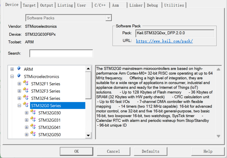 STM32G0芯片支持包安装_stm32支持包-CSDN博客