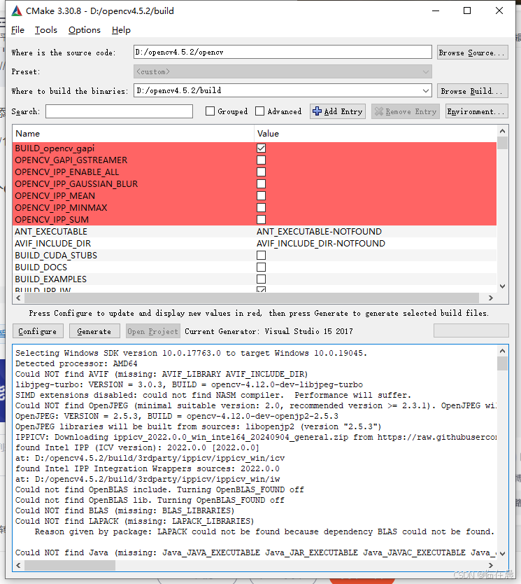 安装opencv Contrib时cmake显示无法下载依赖cmake Could Not Find Java Csdn博客