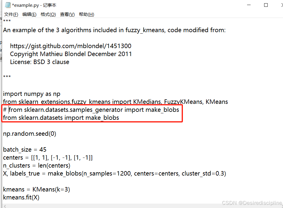 错误：ModuleNotFoundError: No module named ‘sklearn.datasets.samples_generator‘_modulenotfounderror ...