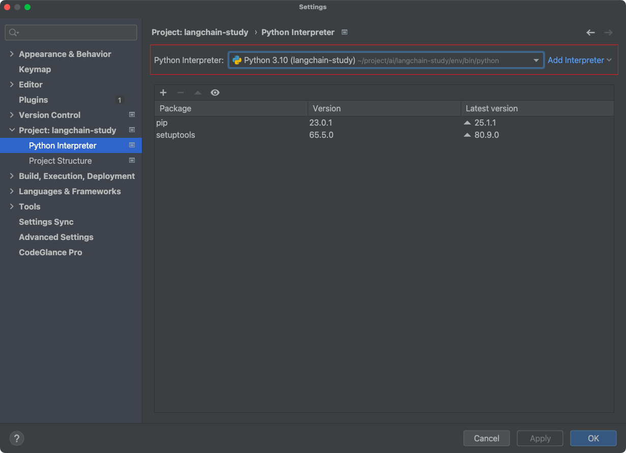 LangChain框架入门02：环境搭建_pycharm langchain-CSDN博客