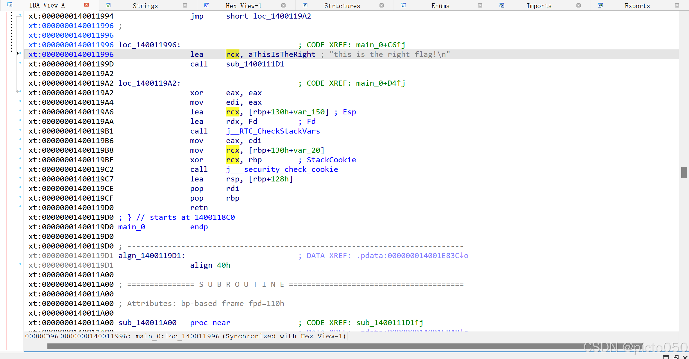 buuctf reverse1 详细题解-CSDN博客