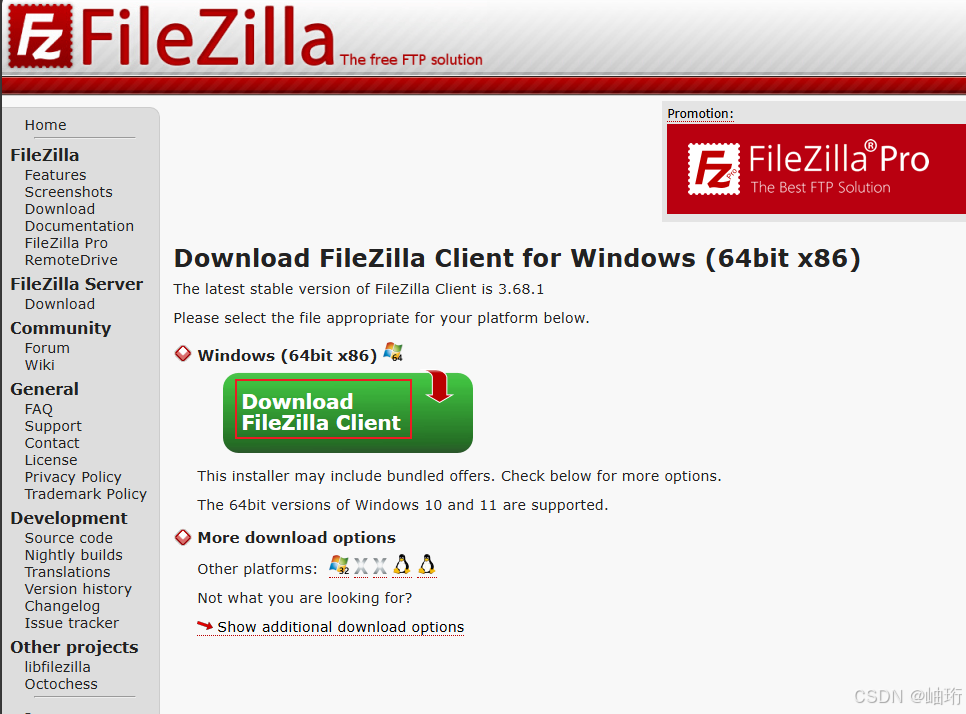 FileZilla下载安装使用指南（精简）_filezilla下载教程-CSDN博客