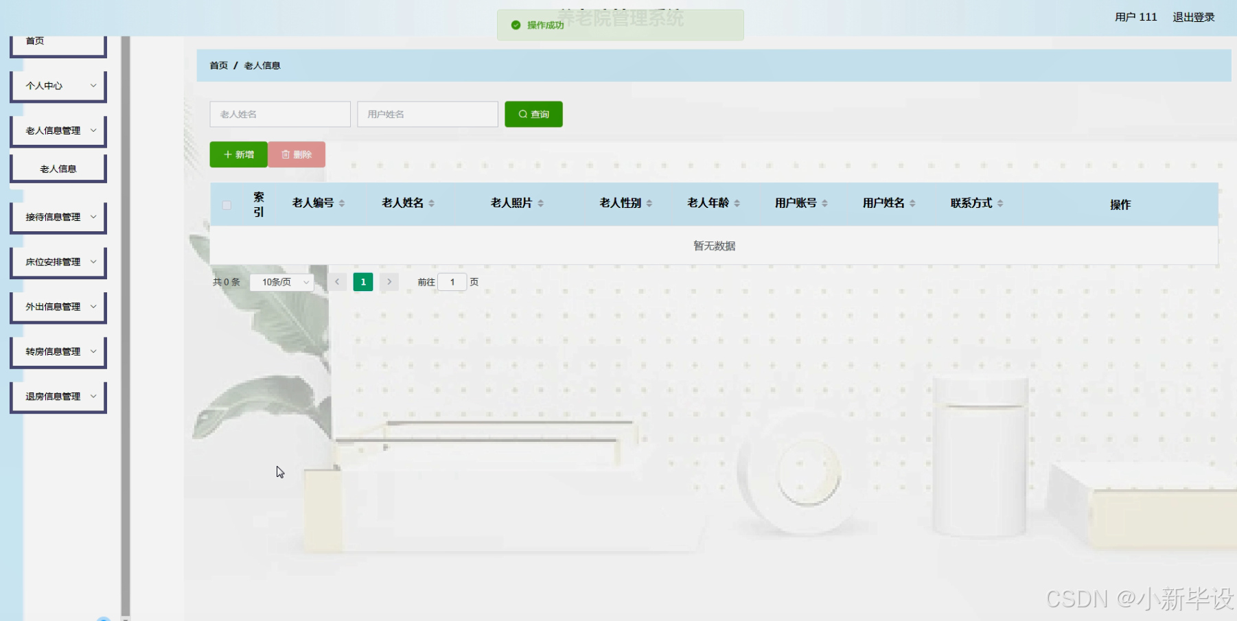 Java计算机毕业设计养老院管理系统（开题报告源码论文） Csdn博客
