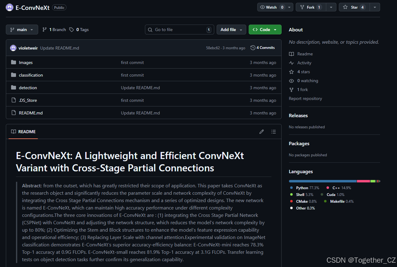 E-ConvNeXt: A Lightweight and Efficient ConvNeXt Variant with Cross-Stage Partial Connections-CSDN博客