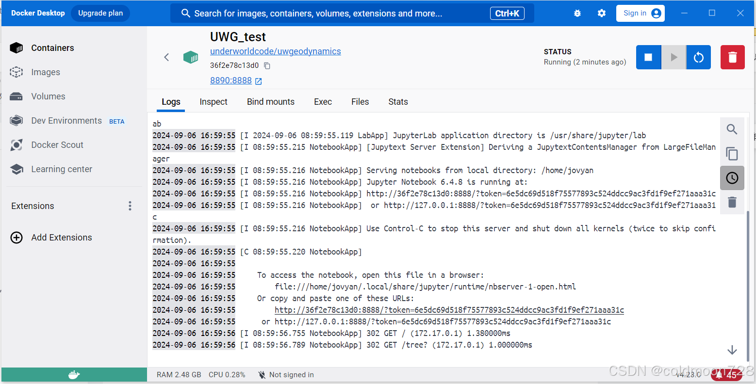 Windows10下使用Docker安装UWGeodynamics（Underworld2）_使用 docker 安装 underworld2 ...