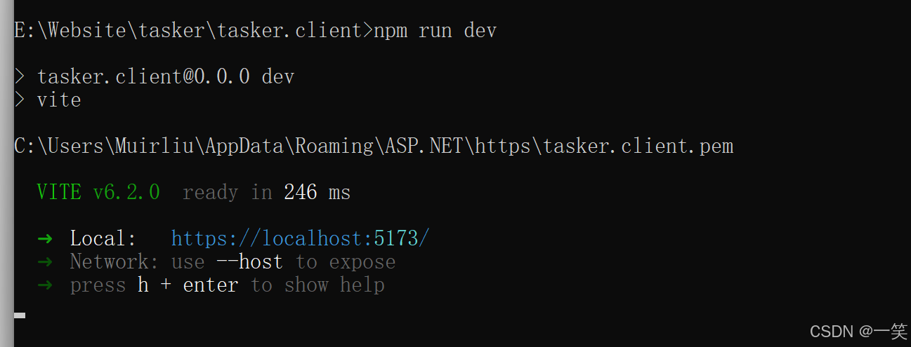 ASP.NET CORE 8 + VUE项目迁移到新电脑后报错处理：There was an error exporting the HTTPS developer certificate ...