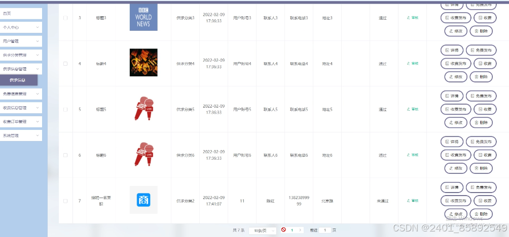 基于nodejsvue基于springboot的莱山区信息网站 开题源码程序论文 计算机毕业设计 Csdn博客